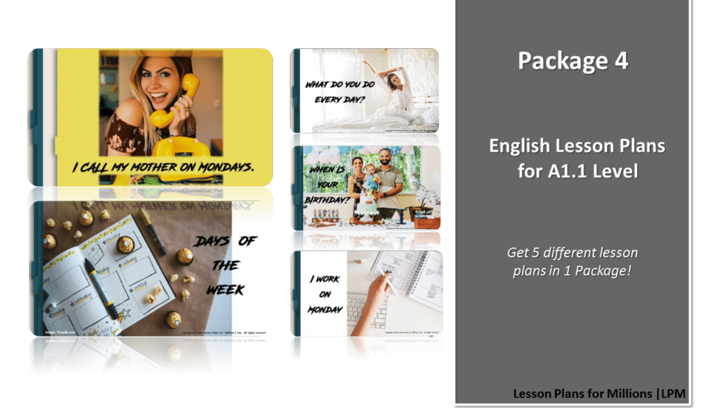 A1 ESL Lesson Plans for Adults (Downloadable)