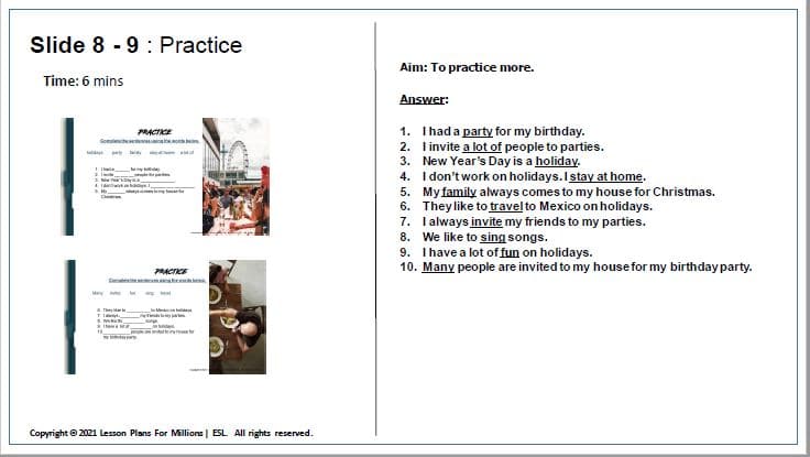 A1.2 ESL Lesson Plans