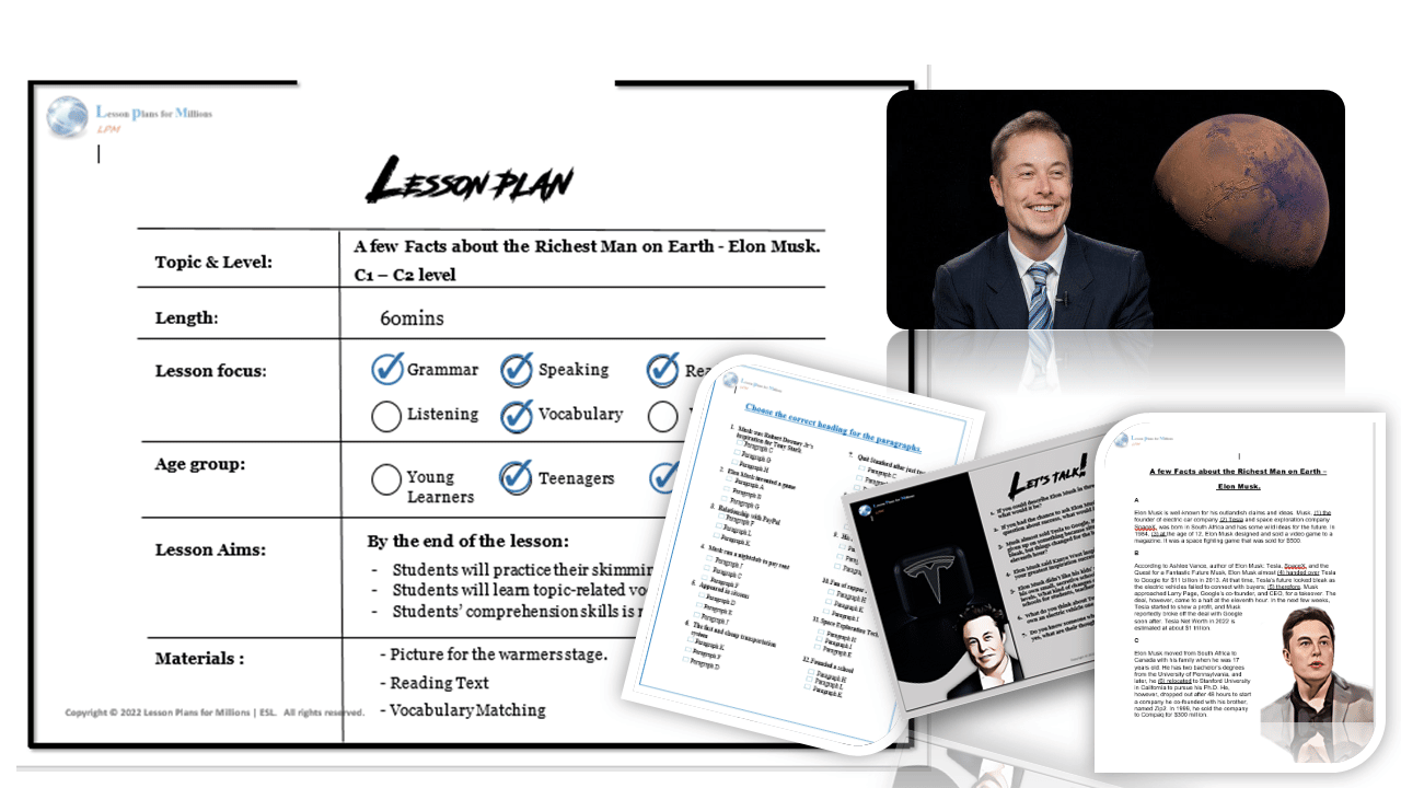 Best ESL Lesson Plans for In-Class Lessons (A1-C2 level)
