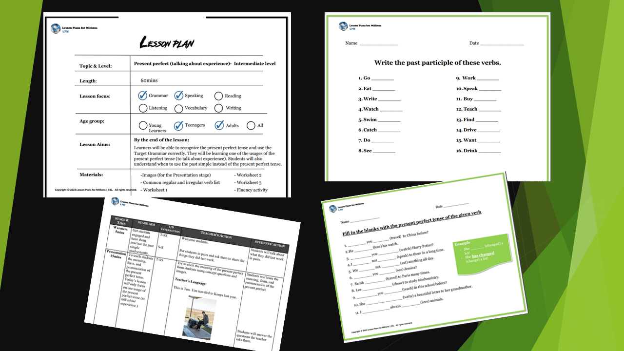 B1 Level - Lesson Plans for Millions